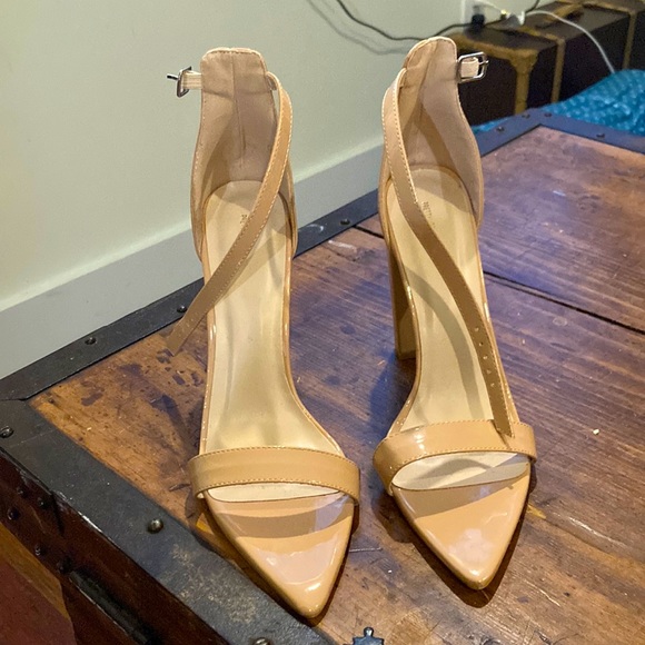 PrettyLittleThing | Shoes | Never Worn Plt Nude Heels | Poshmark